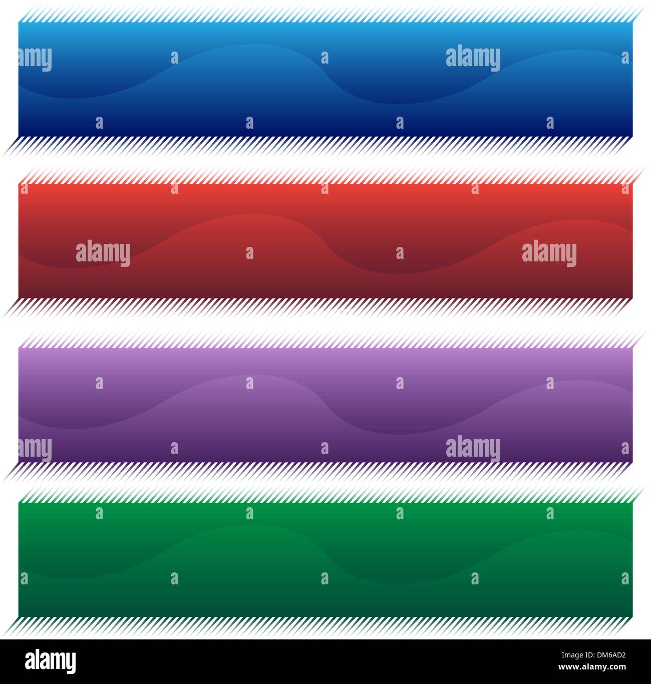 Wave Banner Set Stock Vector Image & Art - Alamy