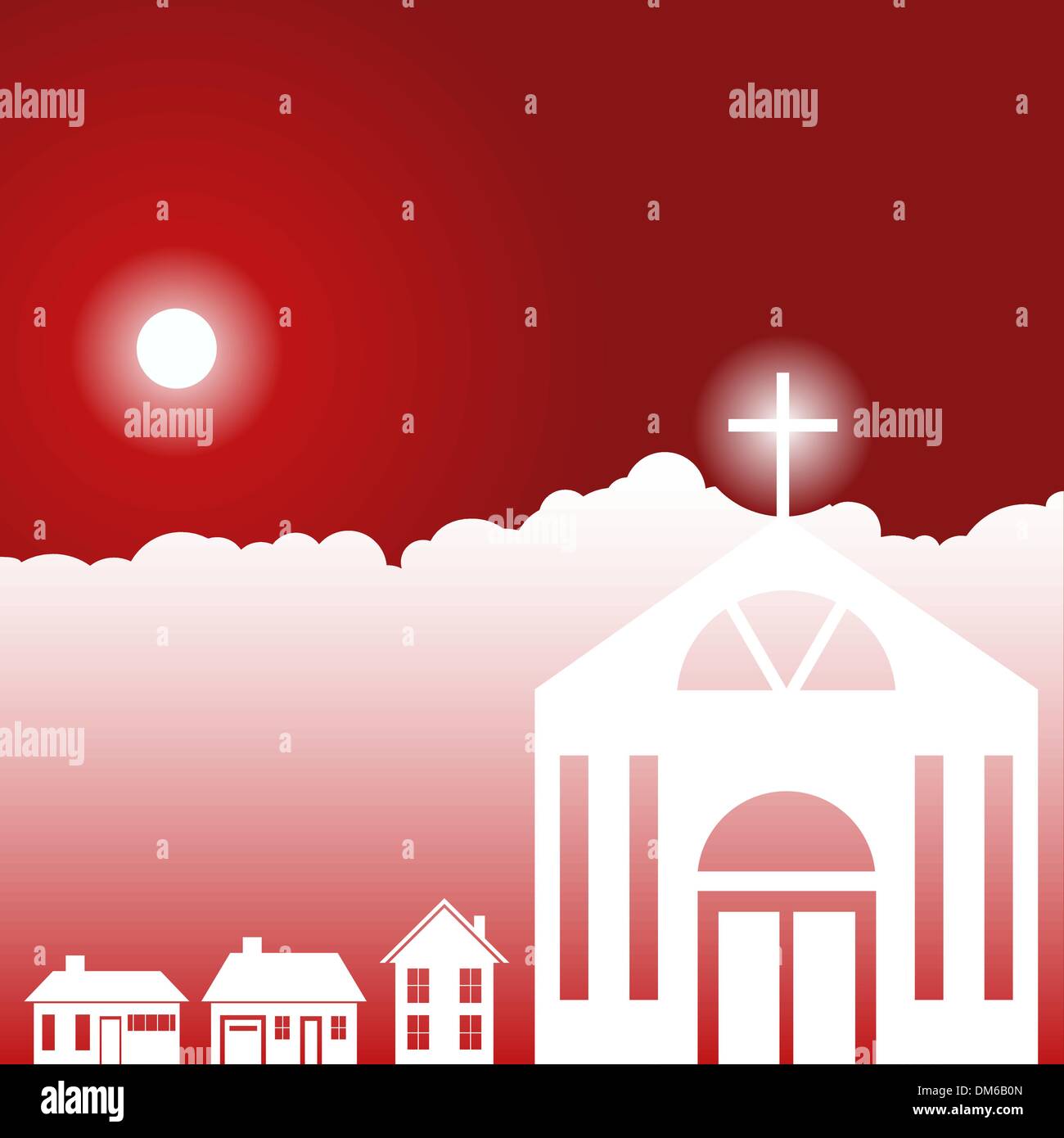 White churches Stock Vector Images - Alamy