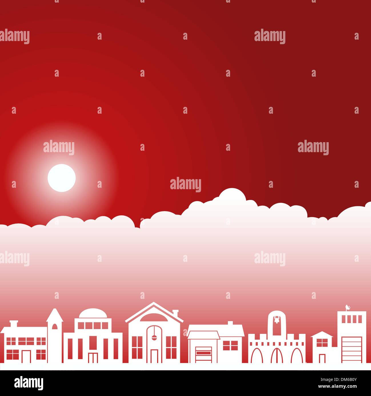 Day Sky Scene - Neighborhood Stock Vector Image & Art - Alamy