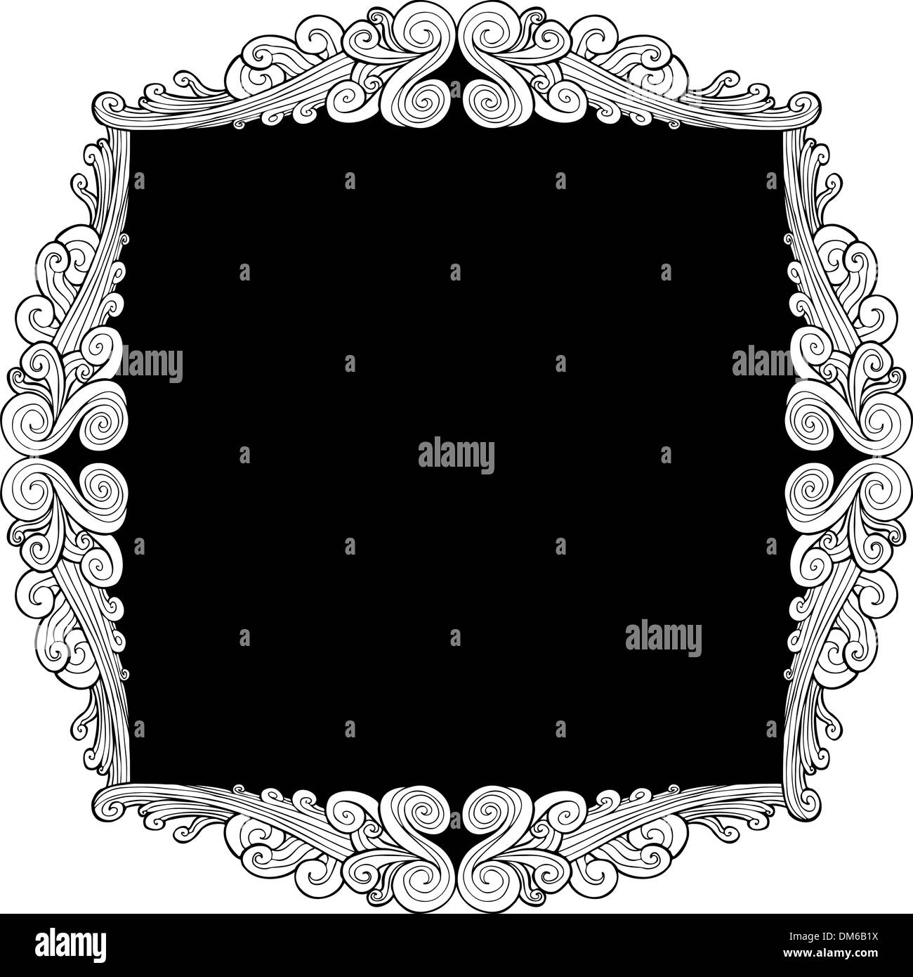 Detailed Mirror Frame Stock Vector Image & Art - Alamy