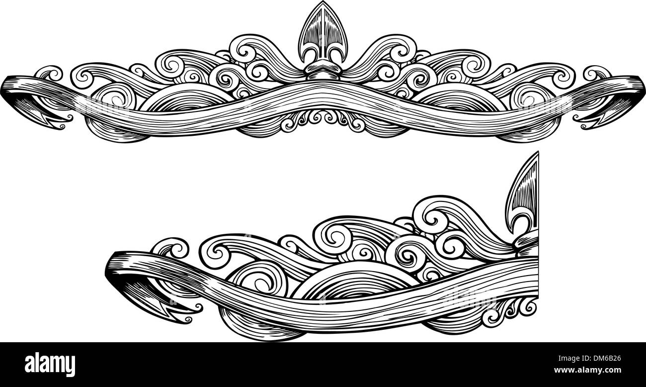 Rococo style floral design Stock Vector Images - Alamy