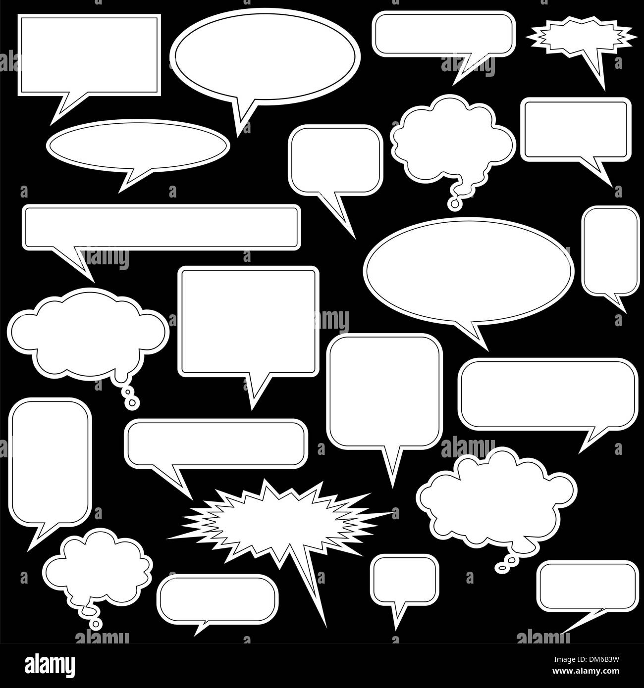 Chat Bubble Icon Set Stock Vector Image & Art - Alamy