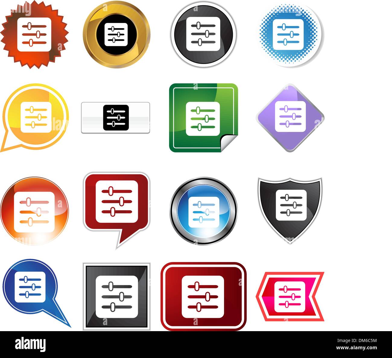 Control panel vector vectors hi-res stock photography and images - Alamy