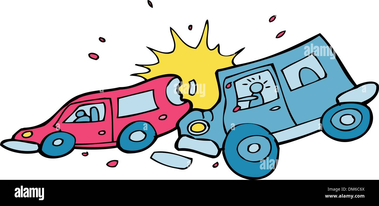 Hit by car cartoon hi-res stock photography and images - Alamy