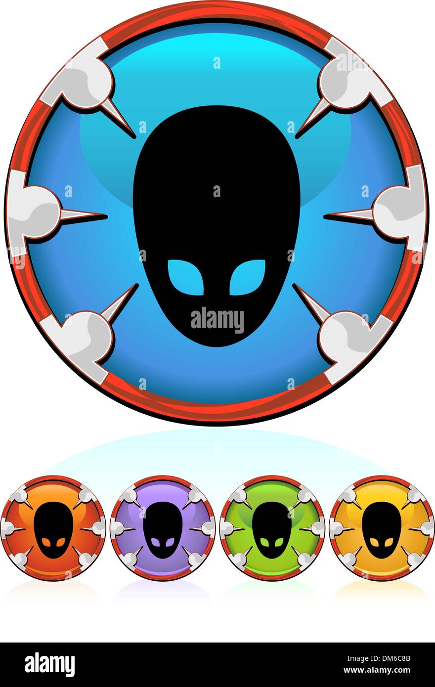 Scary alien vectors hi-res stock photography and images - Alamy