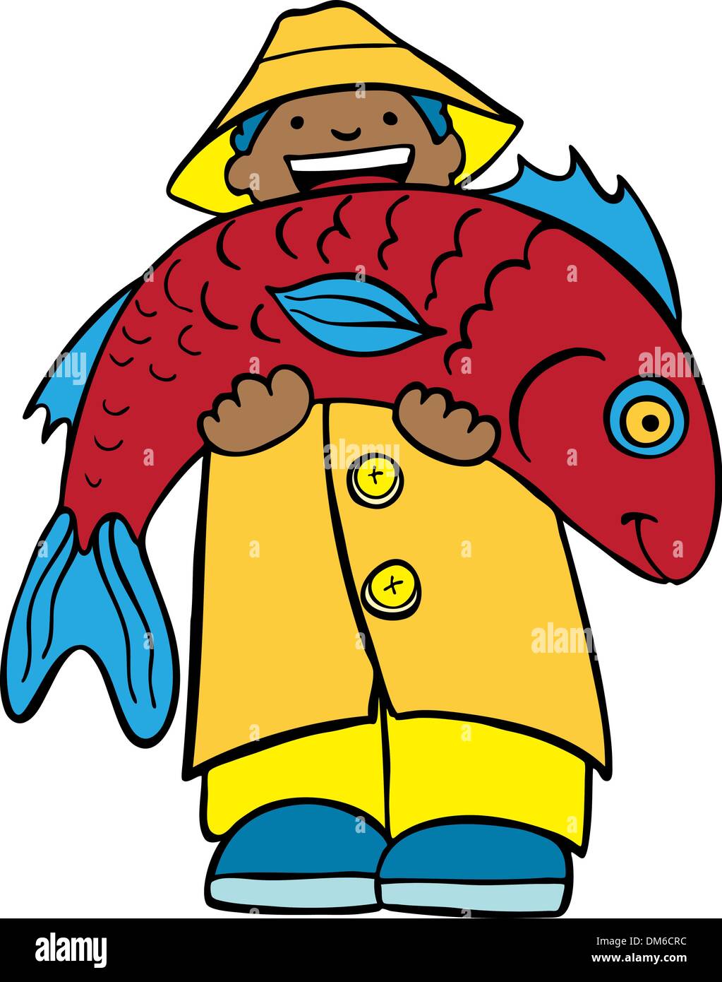 Catch of a day Stock Vector Images - Alamy