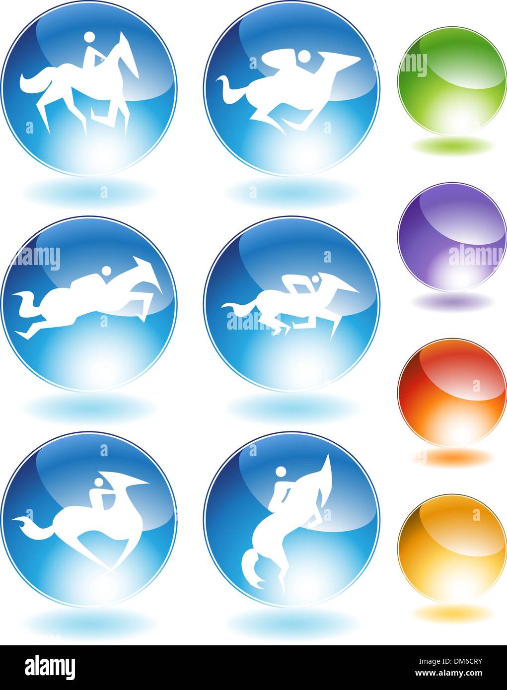 Horse on back Stock Vector Images - Alamy