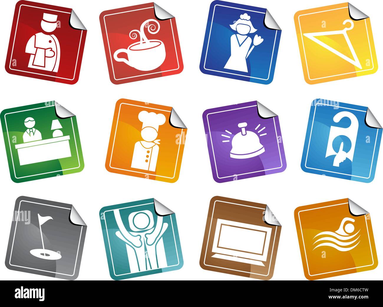 Hot desk sign Stock Vector Images - Alamy