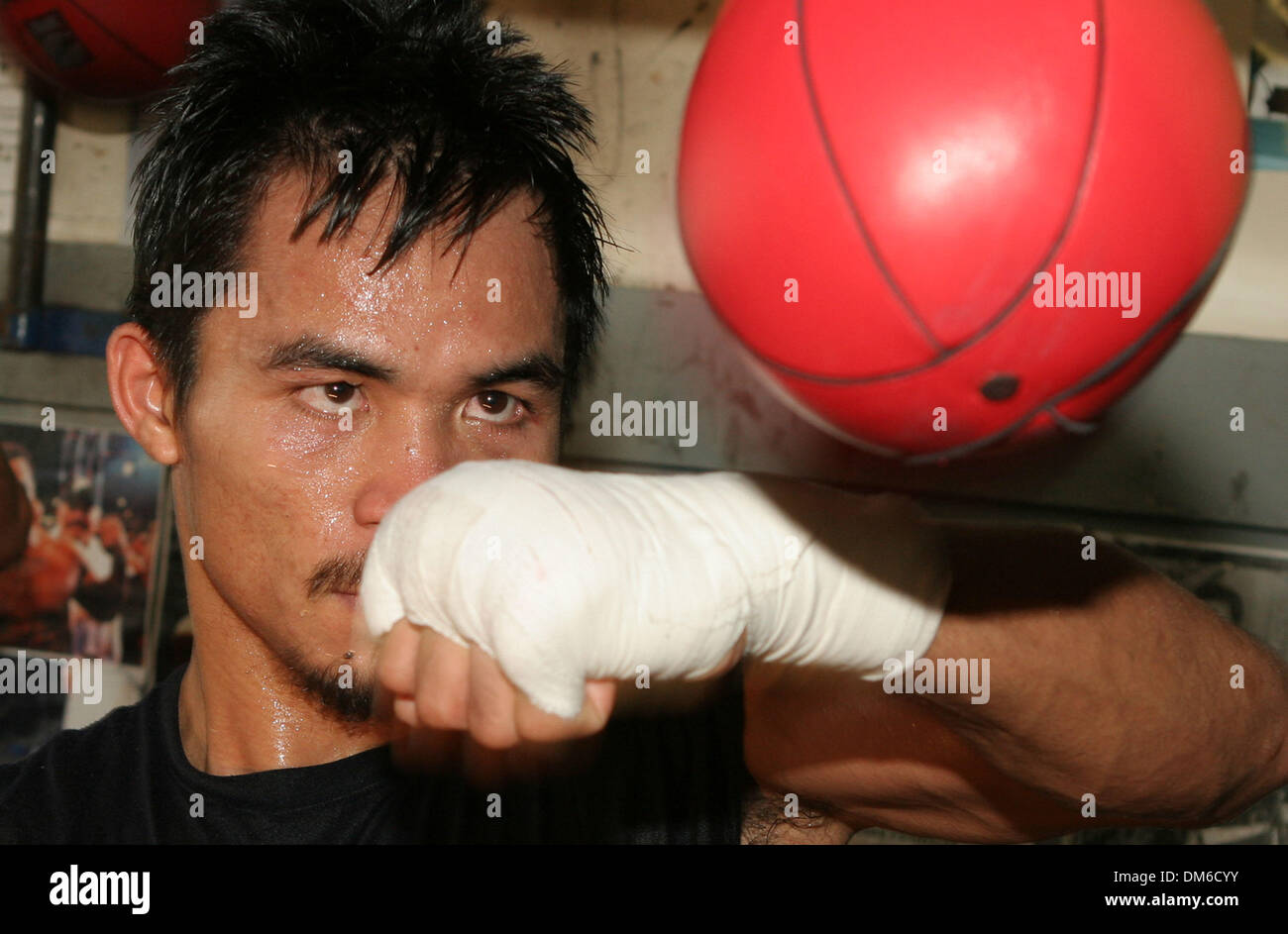 Mar 08, 2005; Hollywood, CA, USA; Phillipino superstar boxer MANNY ...