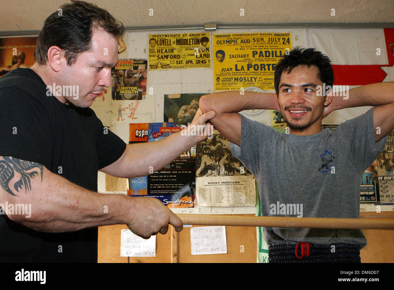 Mar 08, 2005; Hollywood, CA, USA; Phillipino superstar boxer MANNY ...
