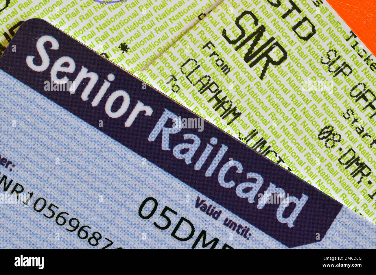 Uk senior railcard ticket printed hi-res stock photography and images ...