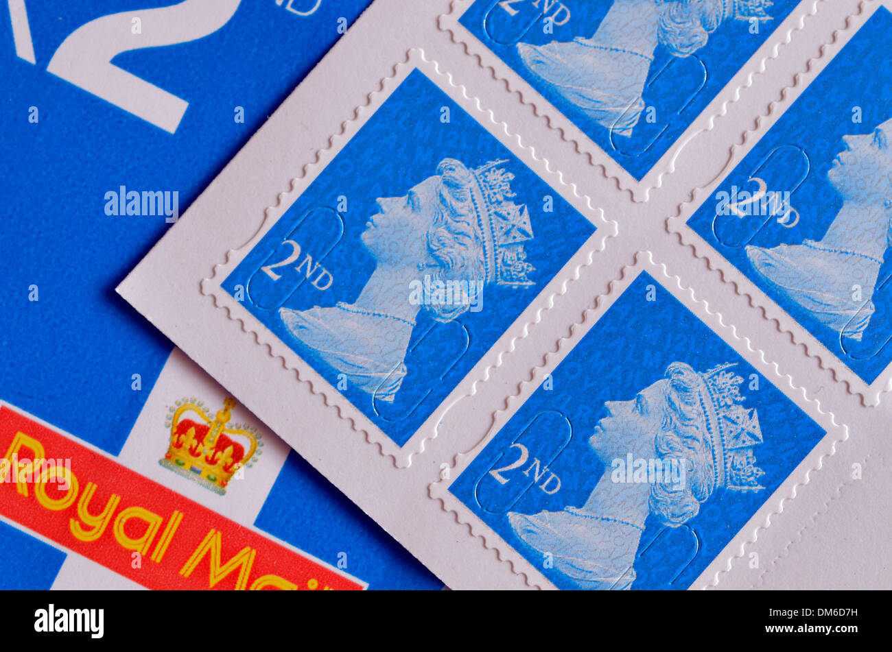 Second class stamps hi-res stock photography and images - Alamy