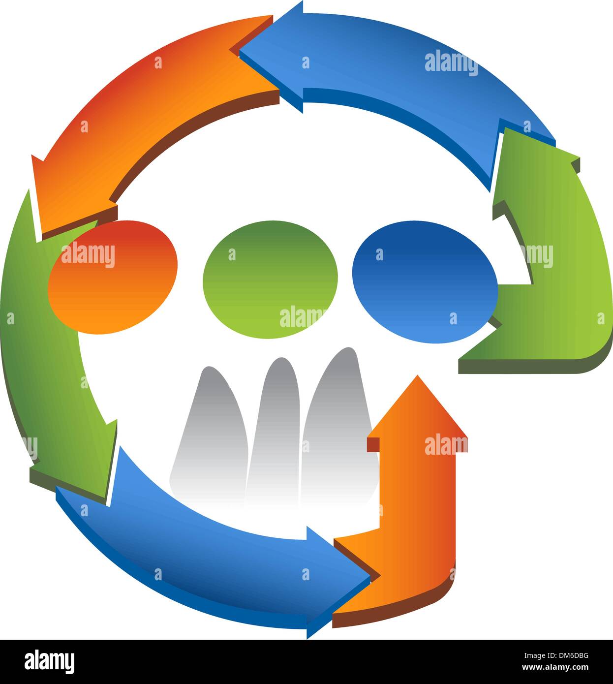 Cycling Graph Arrows Stock Vector Image & Art - Alamy