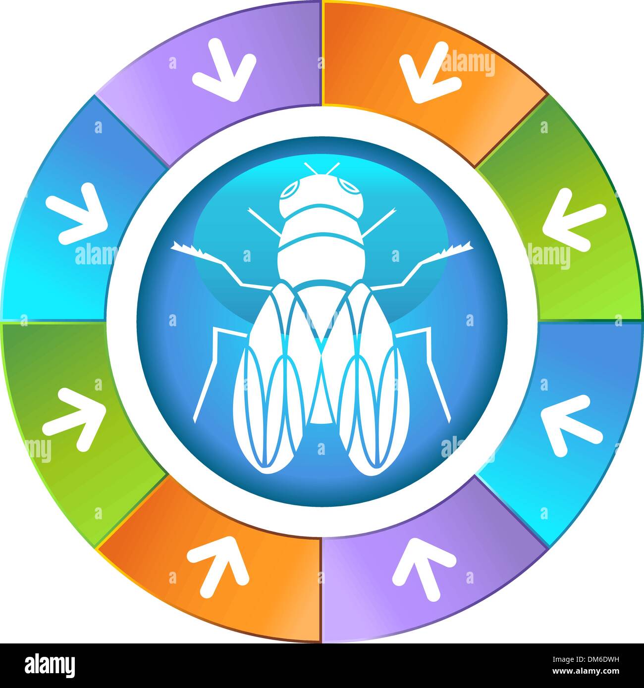 Fly insect eyes Stock Vector Images - Alamy