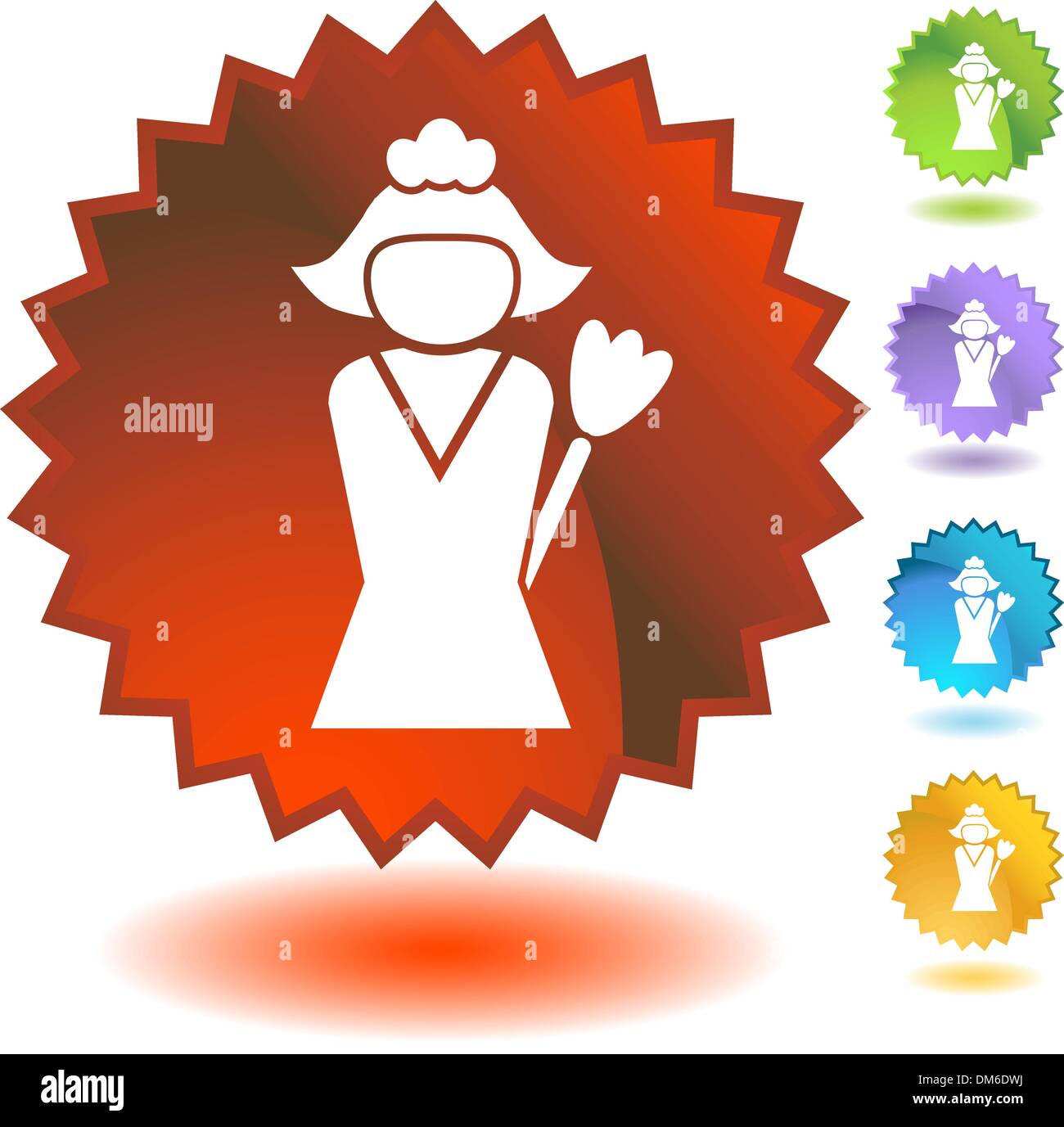 Maid cleaning duster Stock Vector Images - Alamy