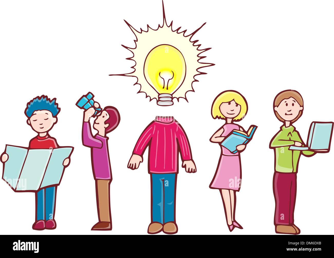 Research searching search study Stock Vector Images - Alamy