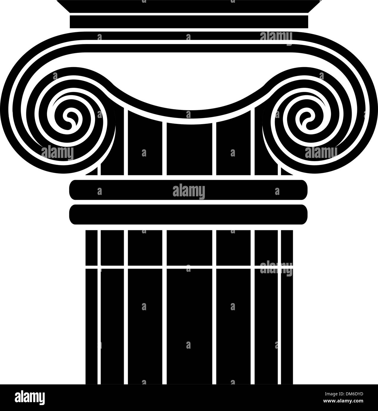 Ionic column Black and White Stock Photos & Images - Alamy