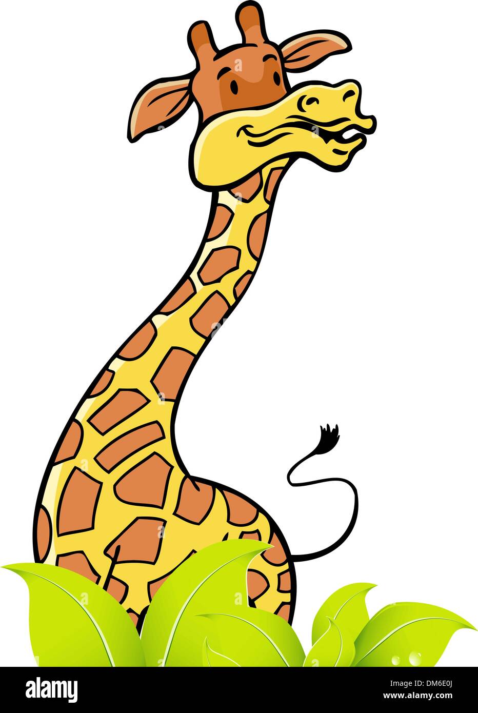 Giraffe children art Stock Vector Images - Alamy