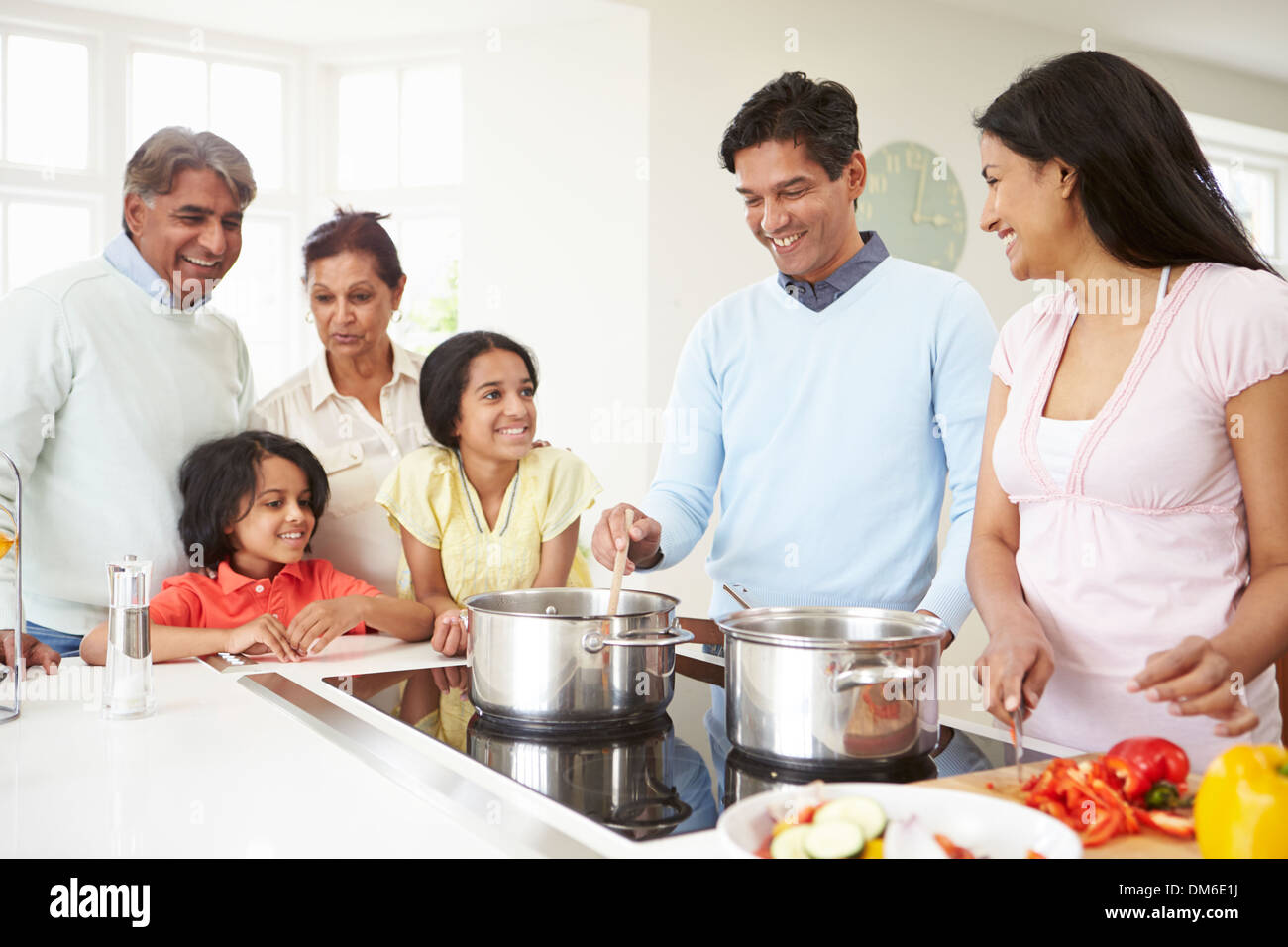 Indian mother and grandmother cooking hi-res stock photography and ...