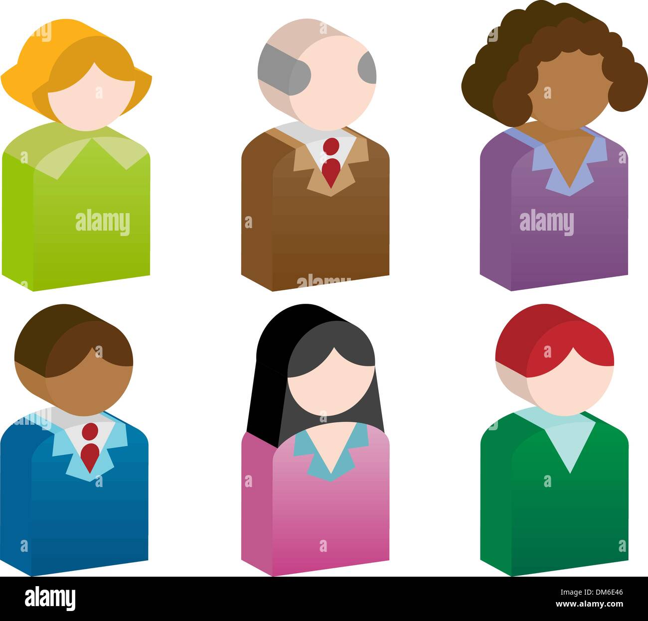 Diverse people team work Stock Vector Images - Alamy