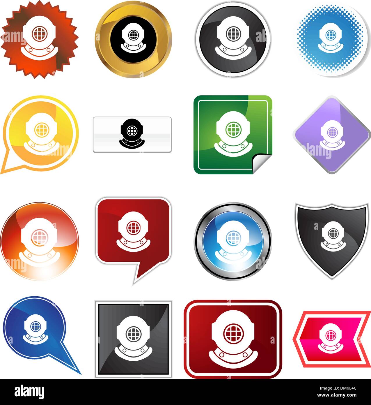 Divers diving Stock Vector Images - Alamy