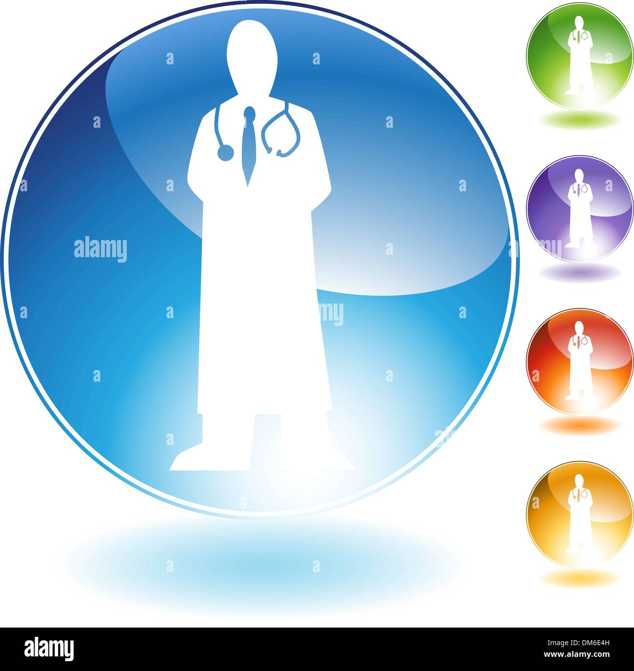 Physician Crystal Icon Stock Vector Image & Art - Alamy