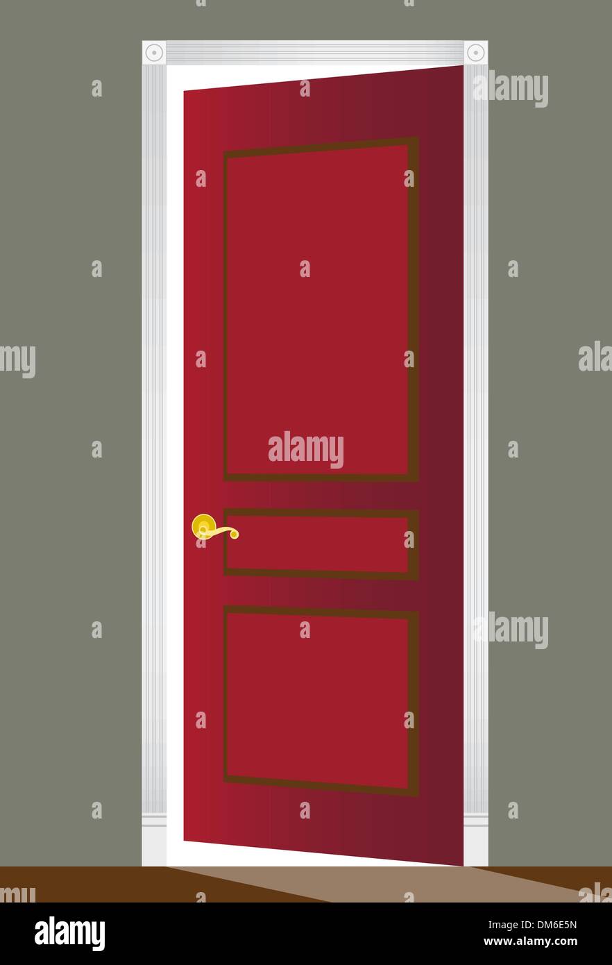 Red door frame Stock Vector Images - Alamy