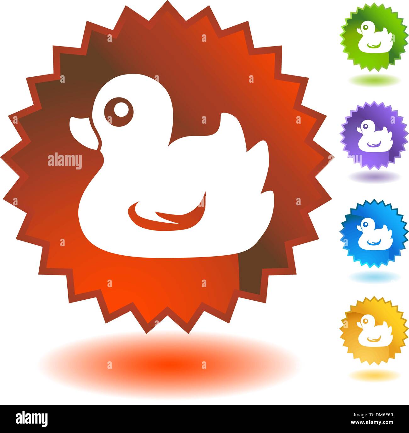 Yellow plastic rubber duck ducks Stock Vector Images - Alamy