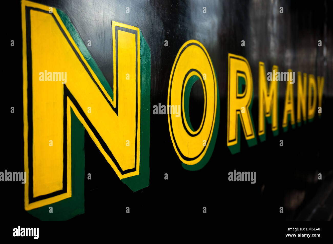 Name of an old steam train Stock Photo - Alamy