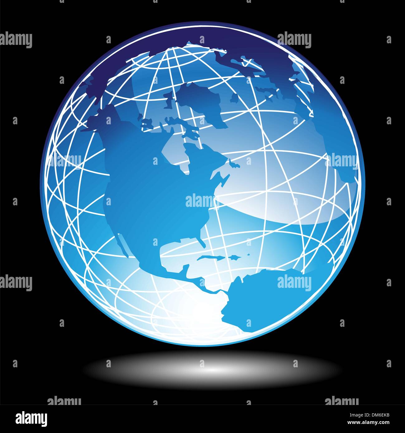 3D Blue Globe Stock Vector Image & Art - Alamy
