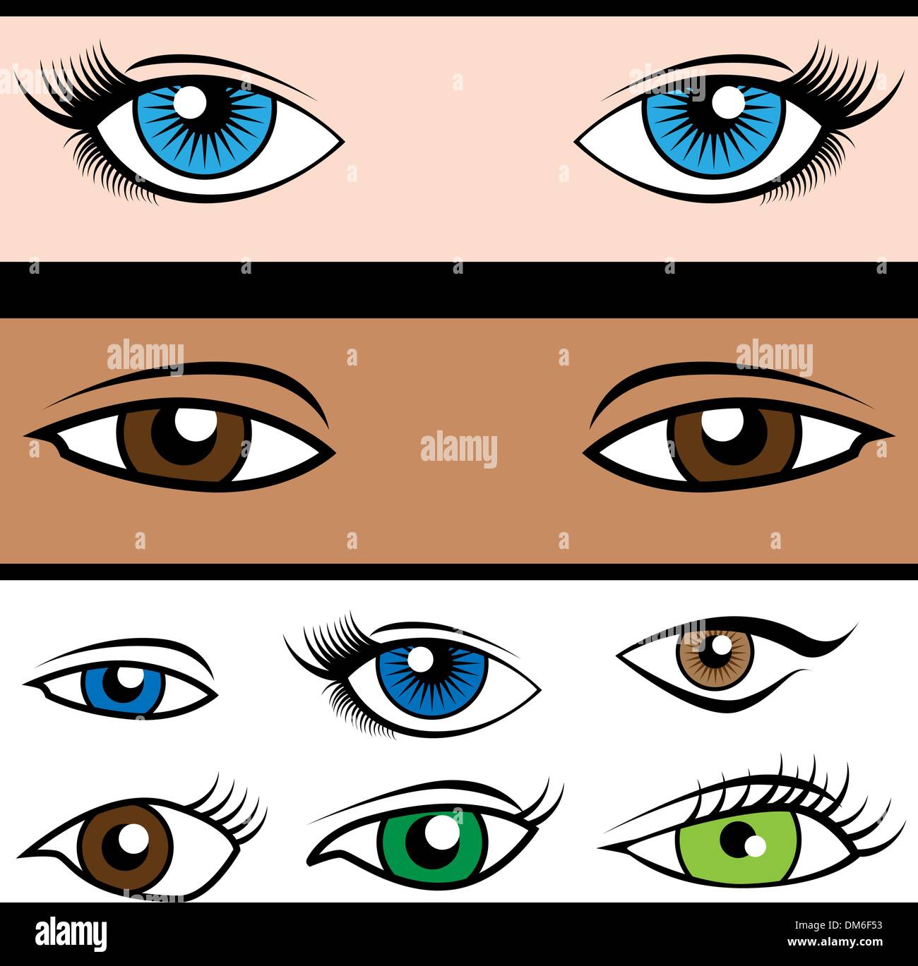 Eye Shape Set Stock Vector Image & Art - Alamy
