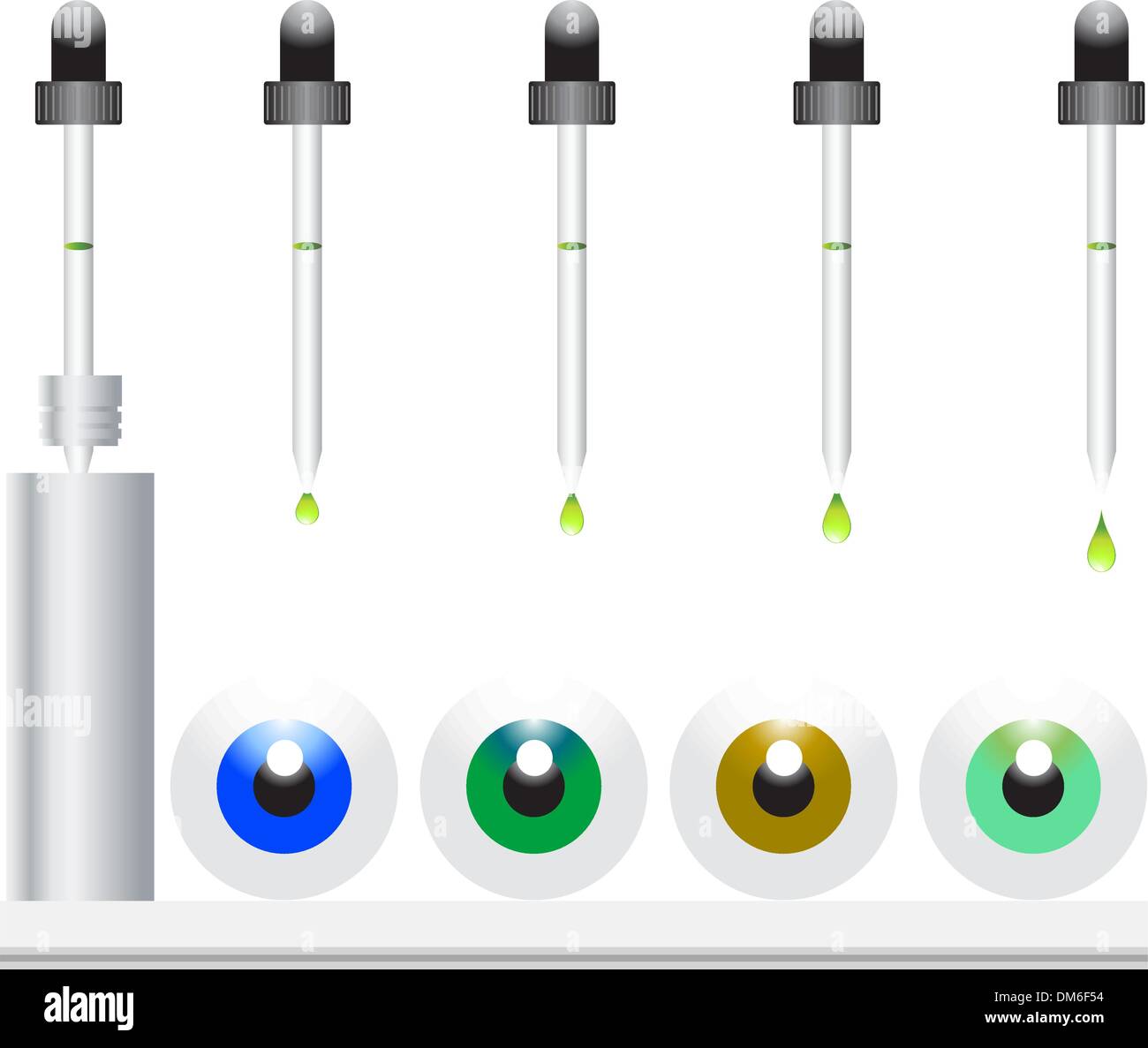 Eye Drops and Eyeballs Stock Vector Image & Art - Alamy
