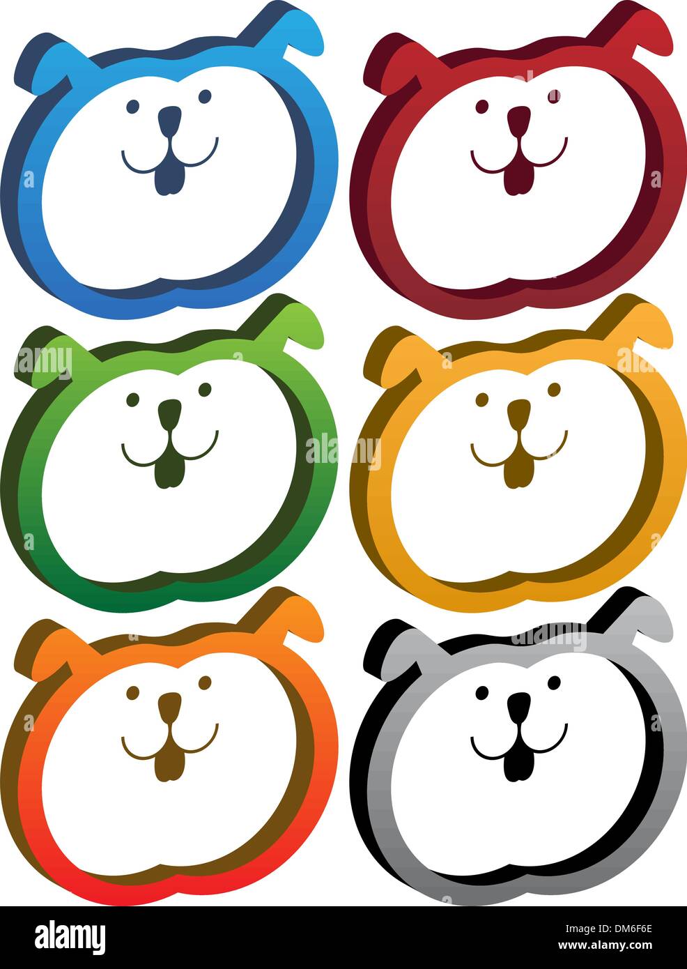 6 Dogs Drawings Simplicity Pattern | S9512 OS | Soft 6" Dog And