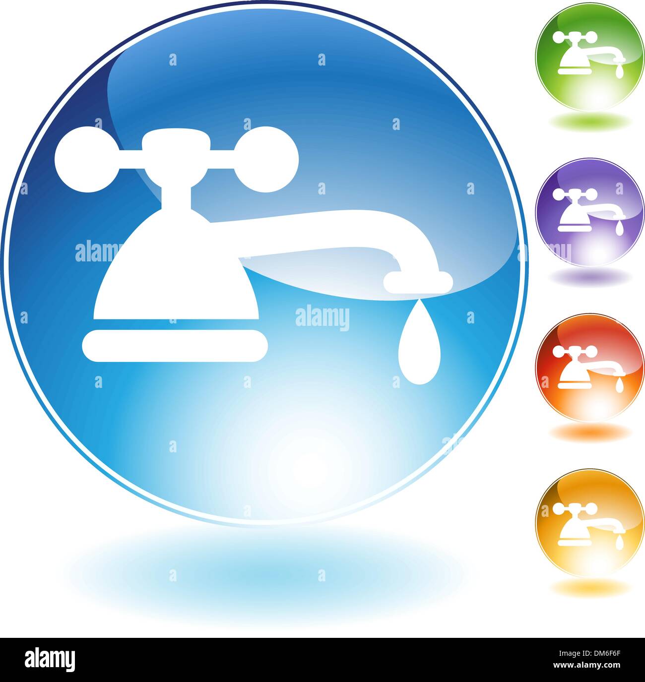Faucet Crystal Icon Stock Vector Image & Art - Alamy