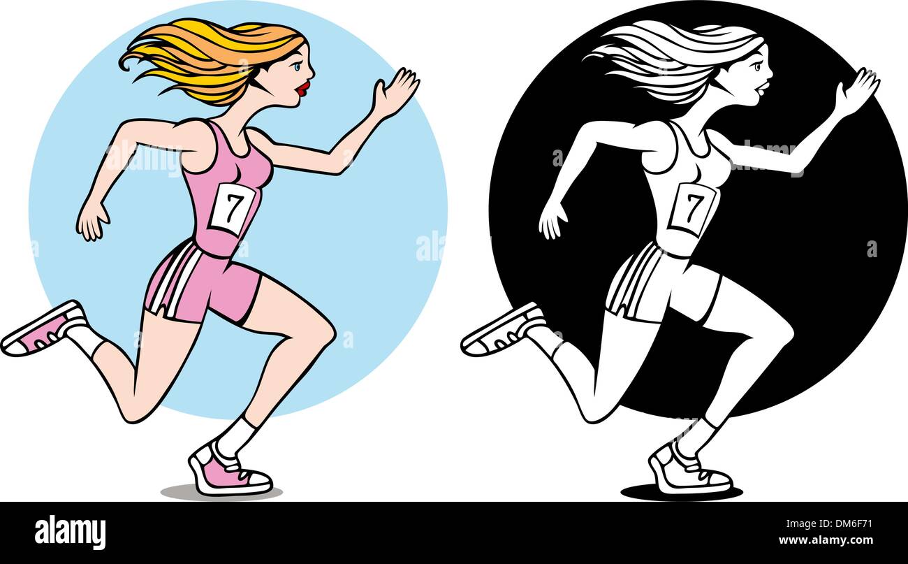 Black female athlete sweat Stock Vector Images - Alamy