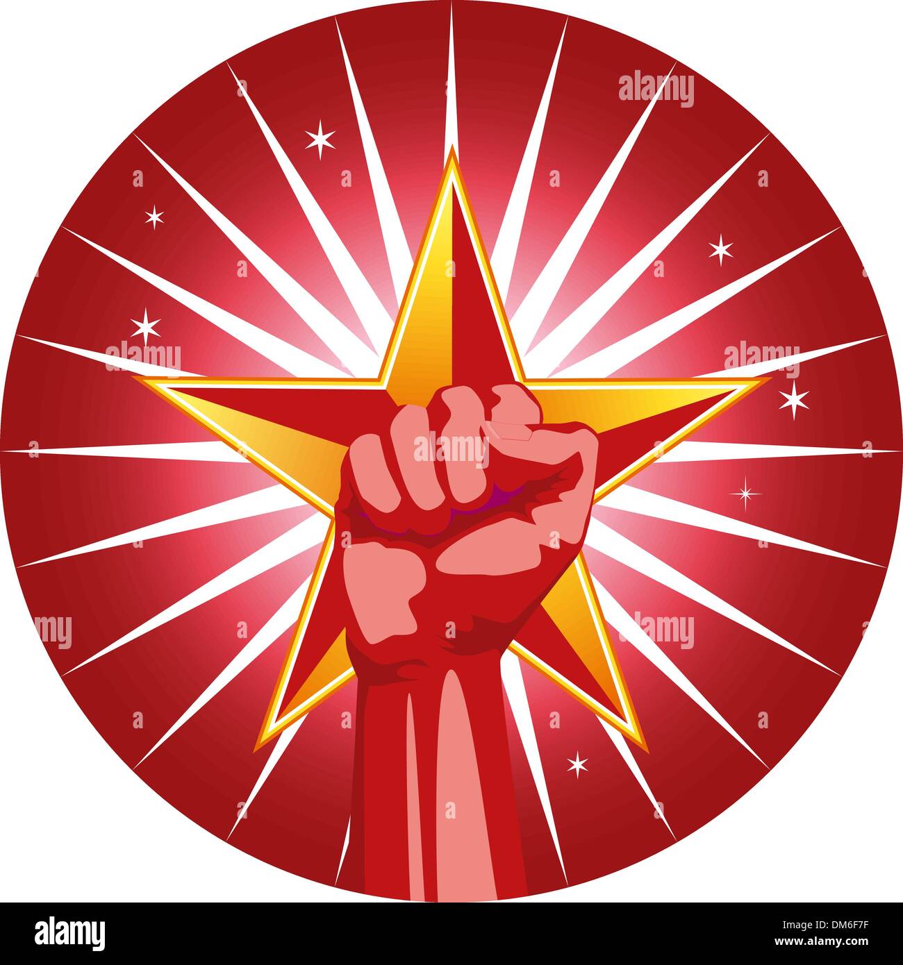 Fist with Star Stock Vector Image & Art - Alamy