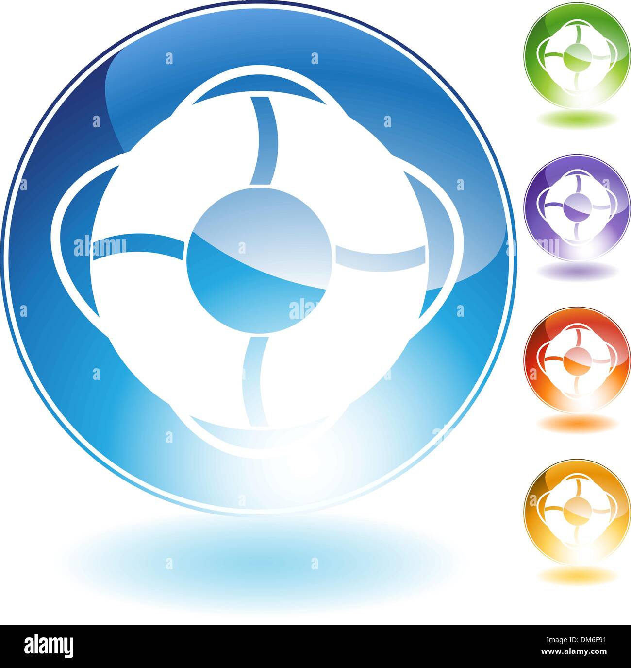Life Ring Crystal Icon Stock Vector Image & Art - Alamy