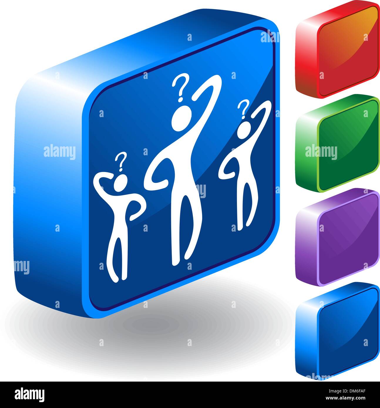 Question Mark People Stock Vector Image & Art - Alamy