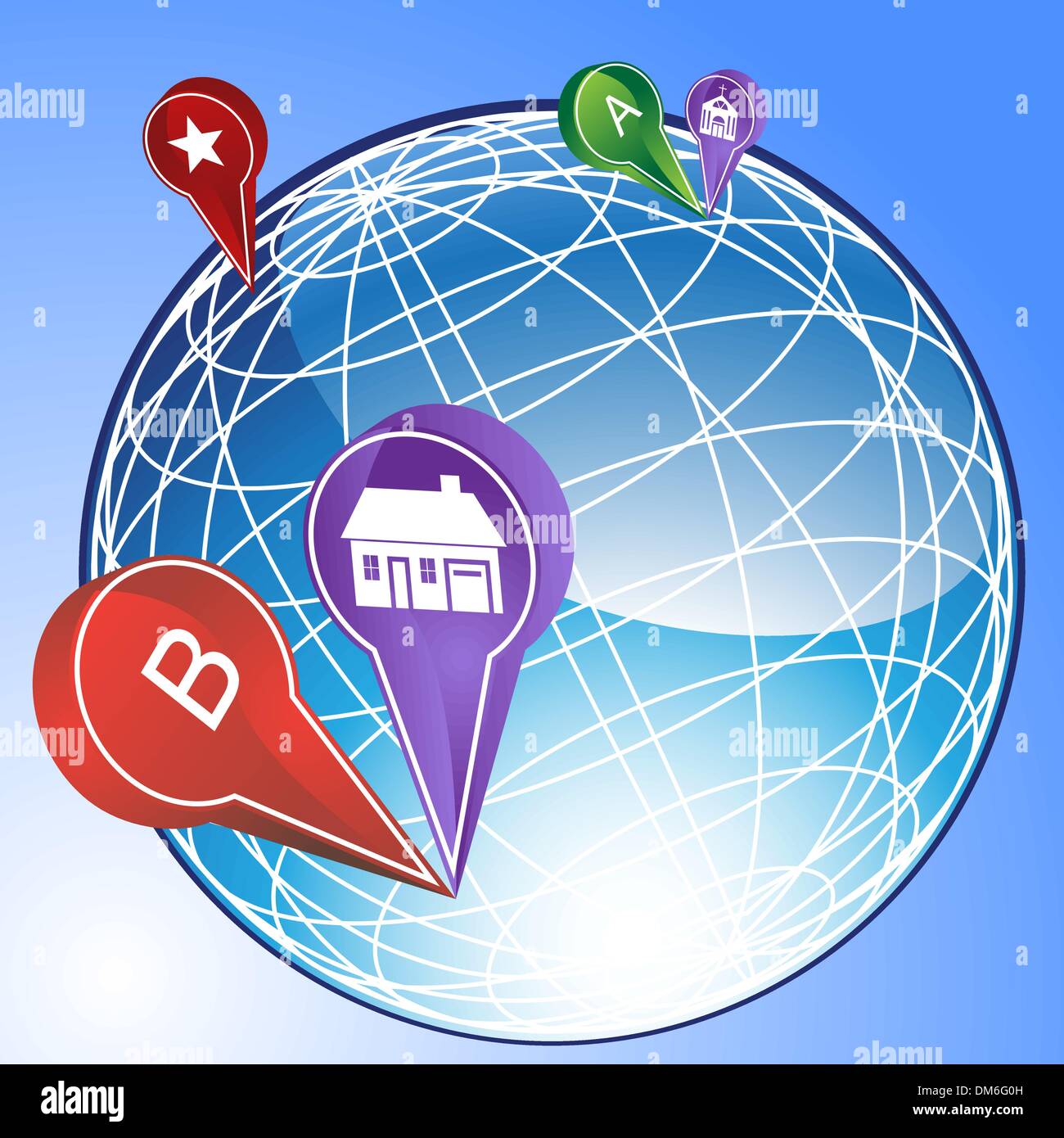 Location of interest Stock Vector Images - Alamy