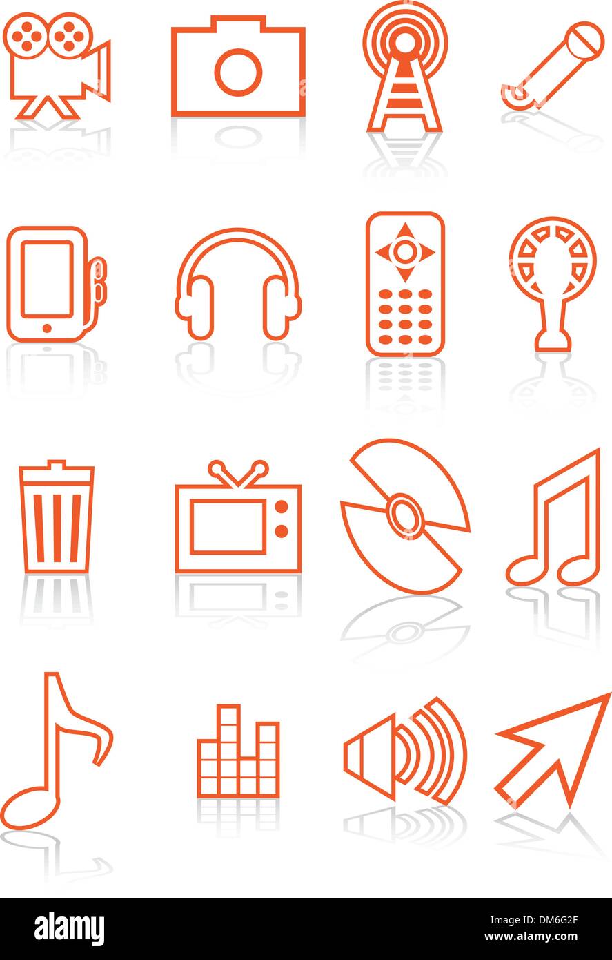 Film Industry Icons Stock Vector Image & Art - Alamy