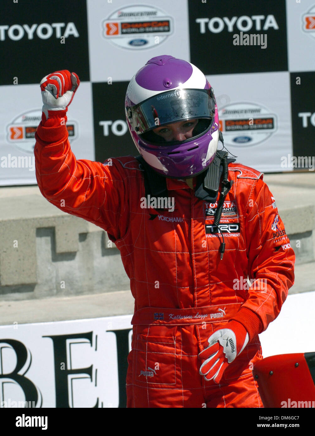 Apr 11, 2005; Long Beach, CA, USA; Atlantic race car driver KATHERINE ...