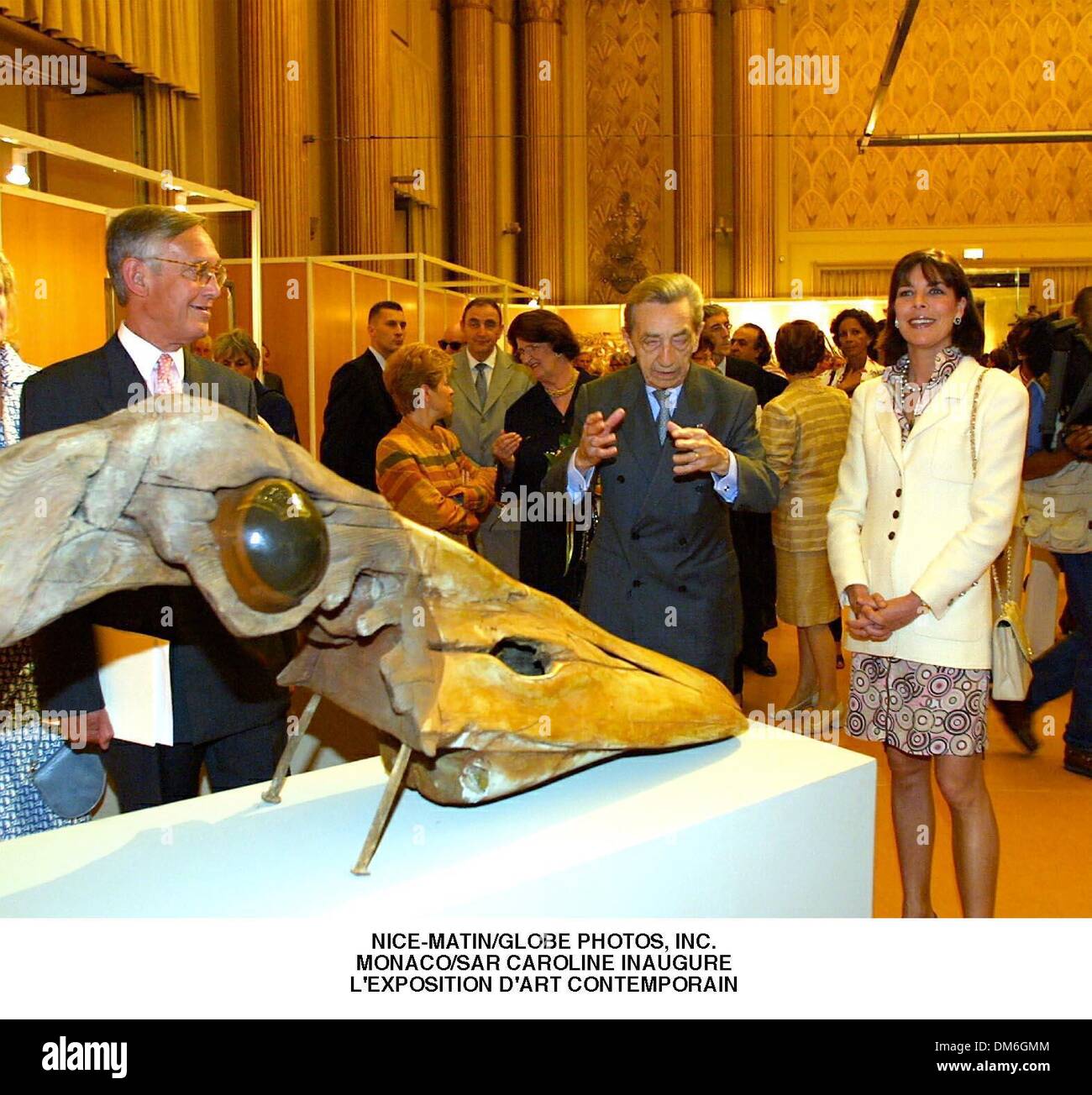 May 15, 2001 - NICE-MATIN/ MONACO/SAR CAROLINE INAUGURE L'EXPOSITION D ...