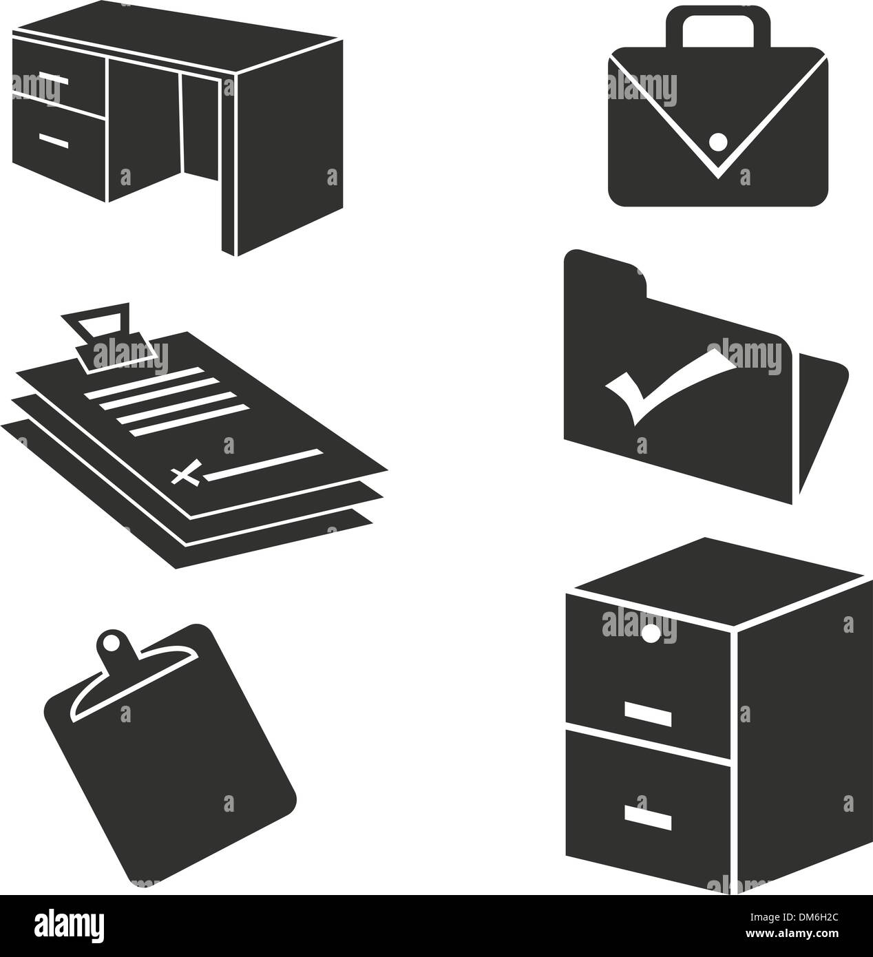 Office file cabinet vector graphic hi-res stock photography and images ...