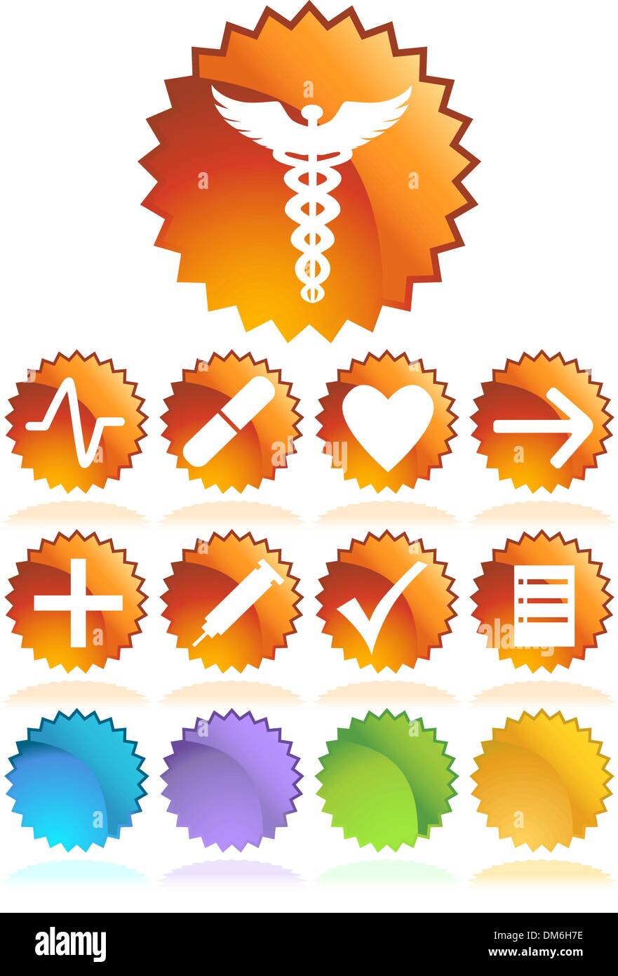 Medical Icons - Seal Stock Vector Image & Art - Alamy