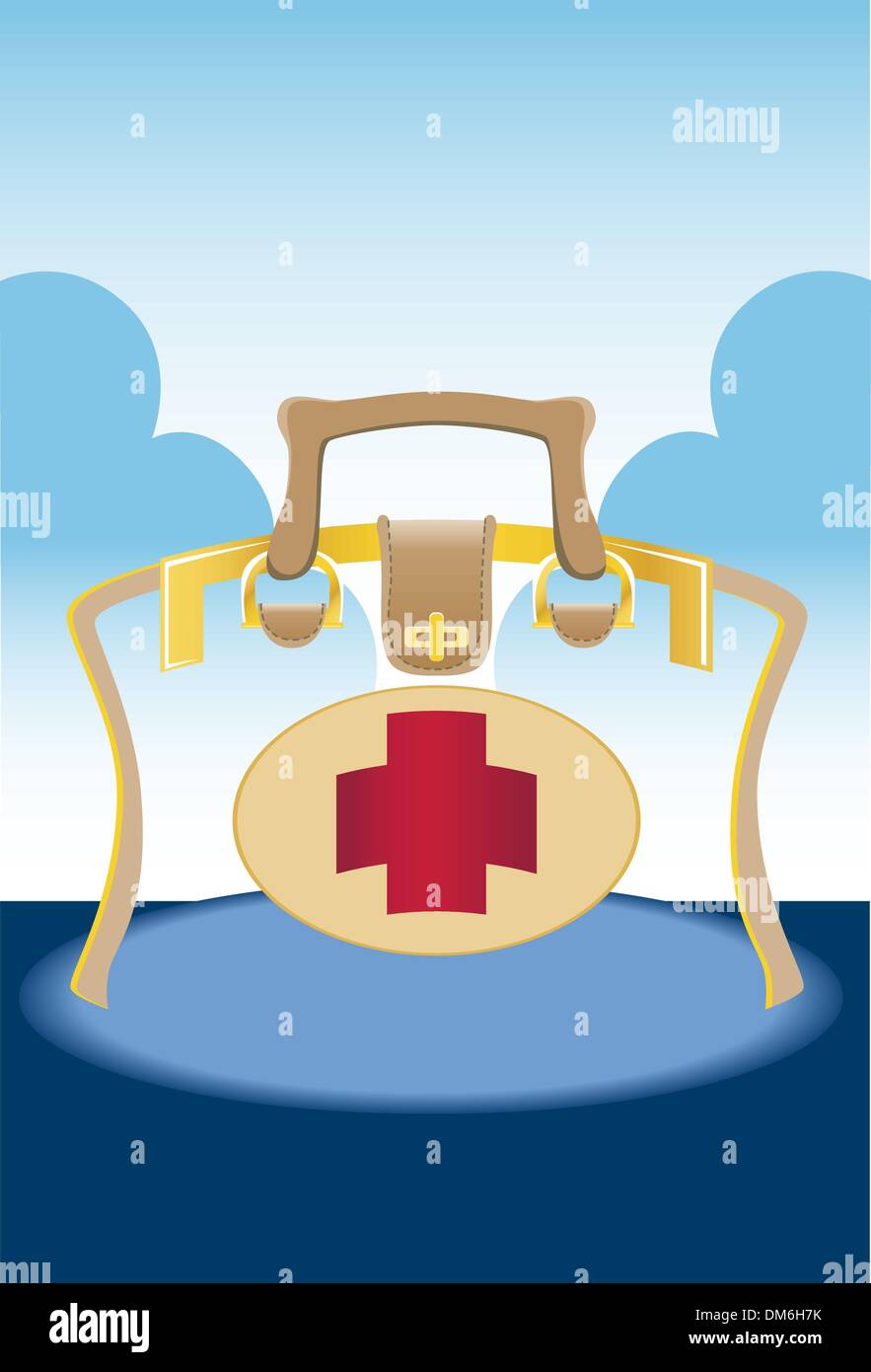 Carrying handle brown bag Stock Vector Images - Alamy