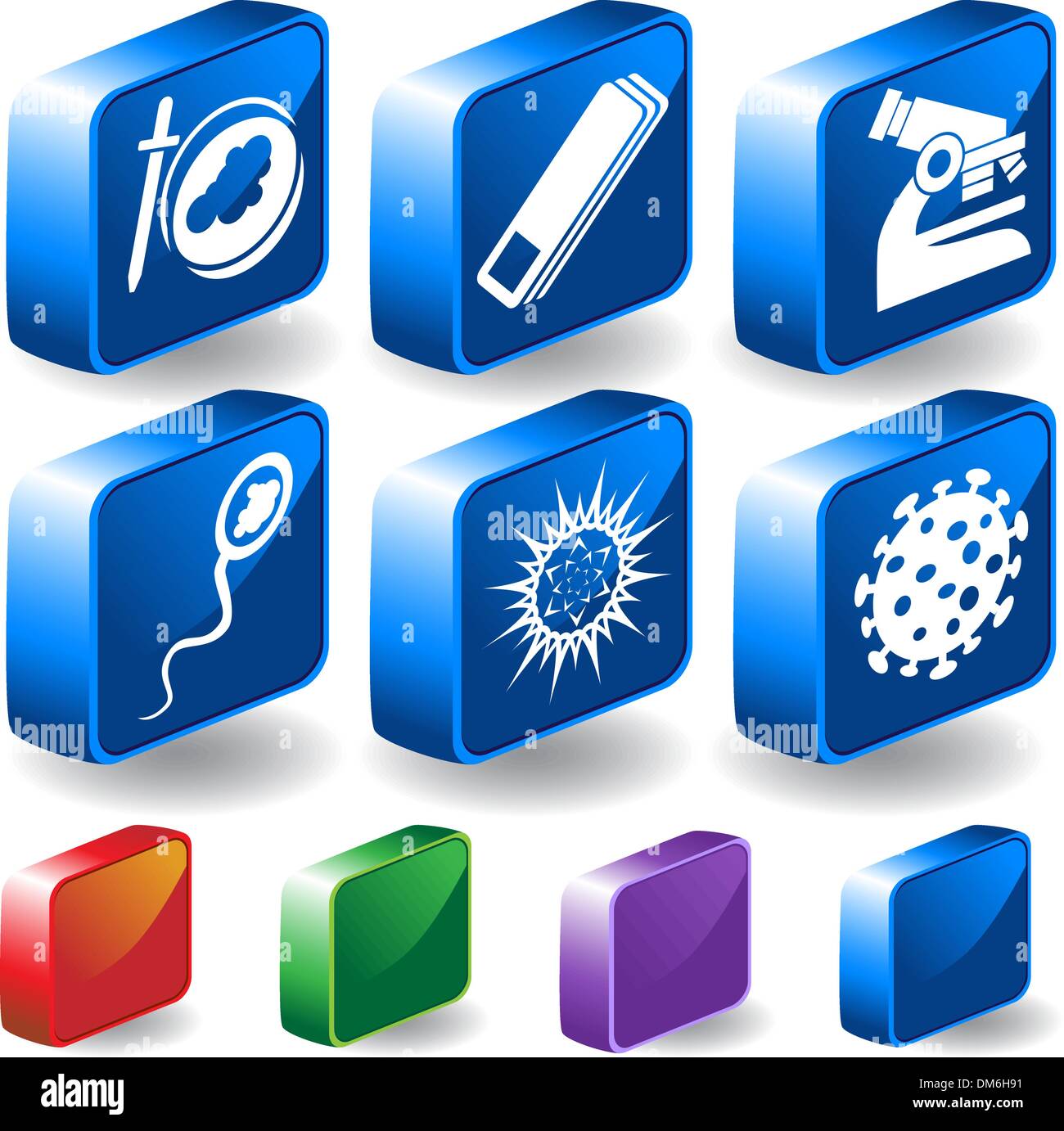 Microscopic slides Stock Vector Images - Alamy