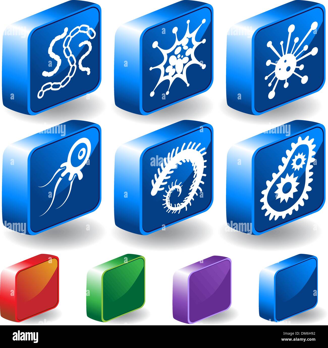 Microscopic magnification Stock Vector Images - Alamy