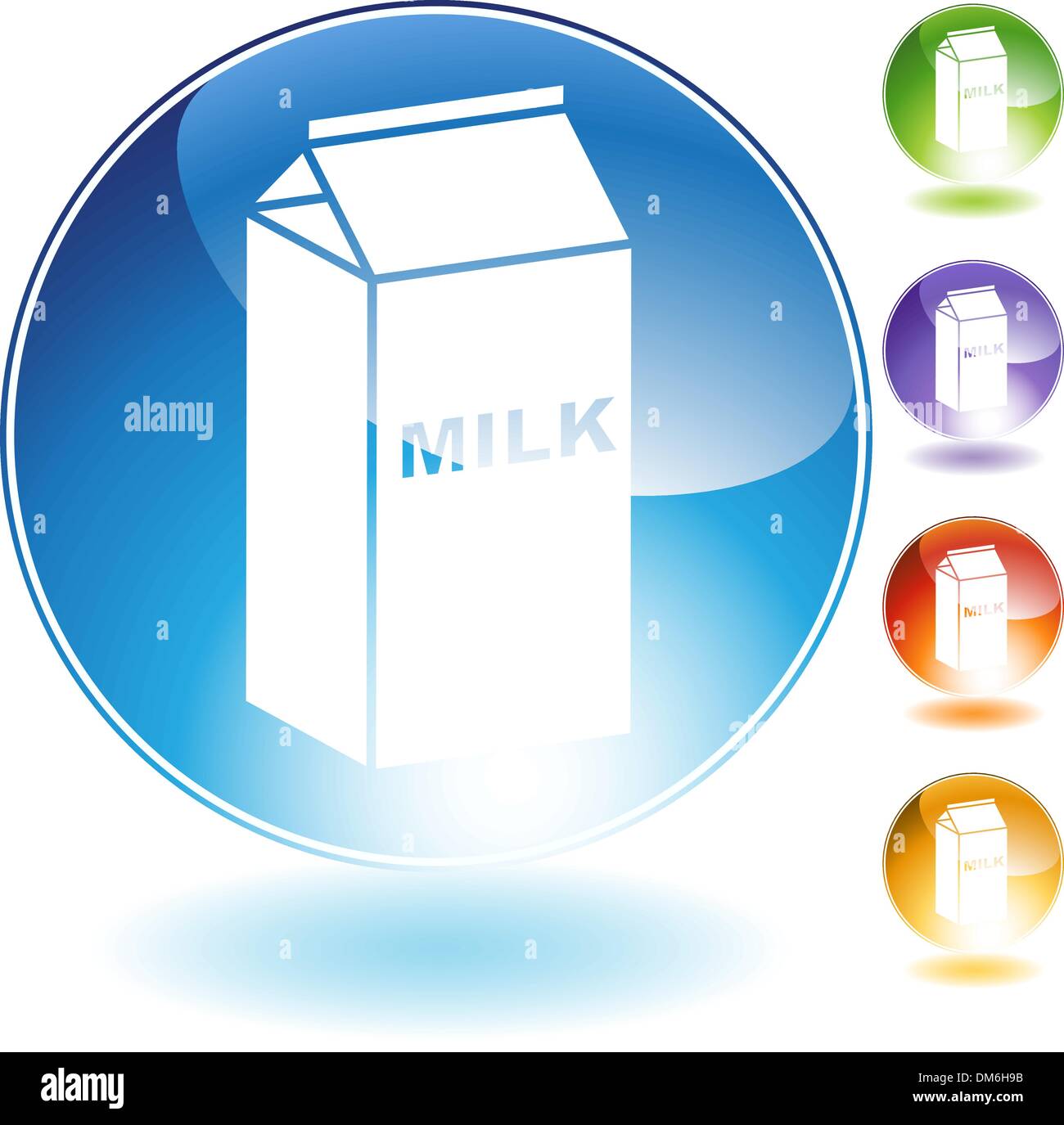 Dairy product milk carton Stock Vector Images - Alamy