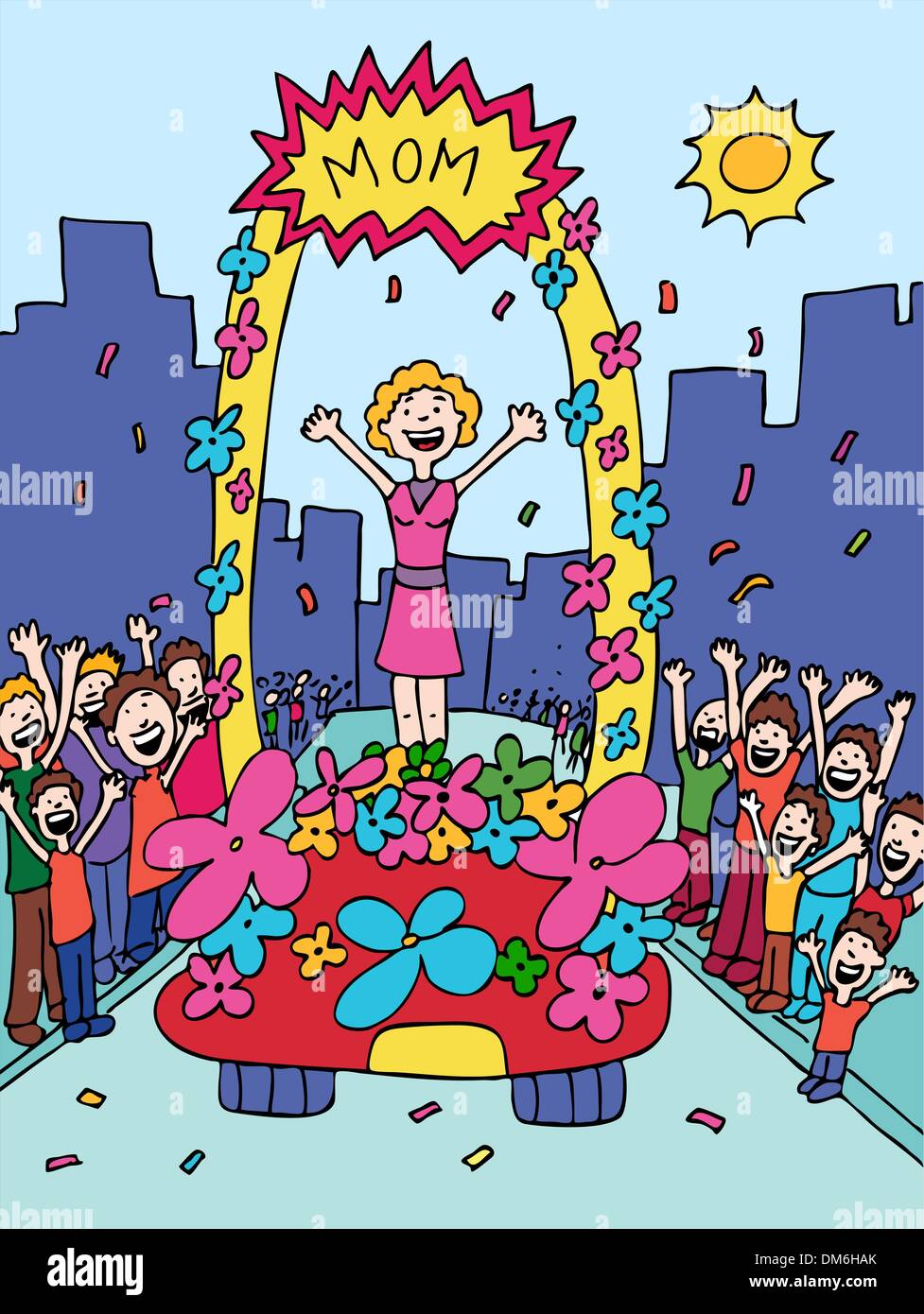 Parade vectors hi-res stock photography and images - Alamy