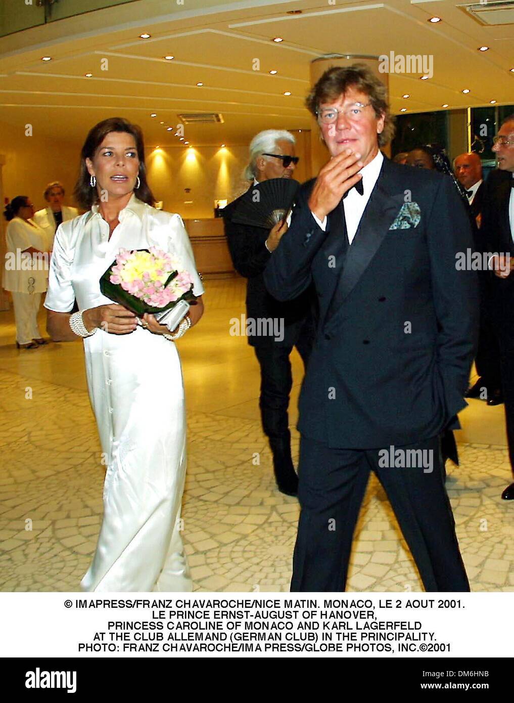 Aug. 2, 2001 - Â© IMAPRESS/FRANZ CHAVAROCHE/NICE MATIN. MONACO, LE 2 ...